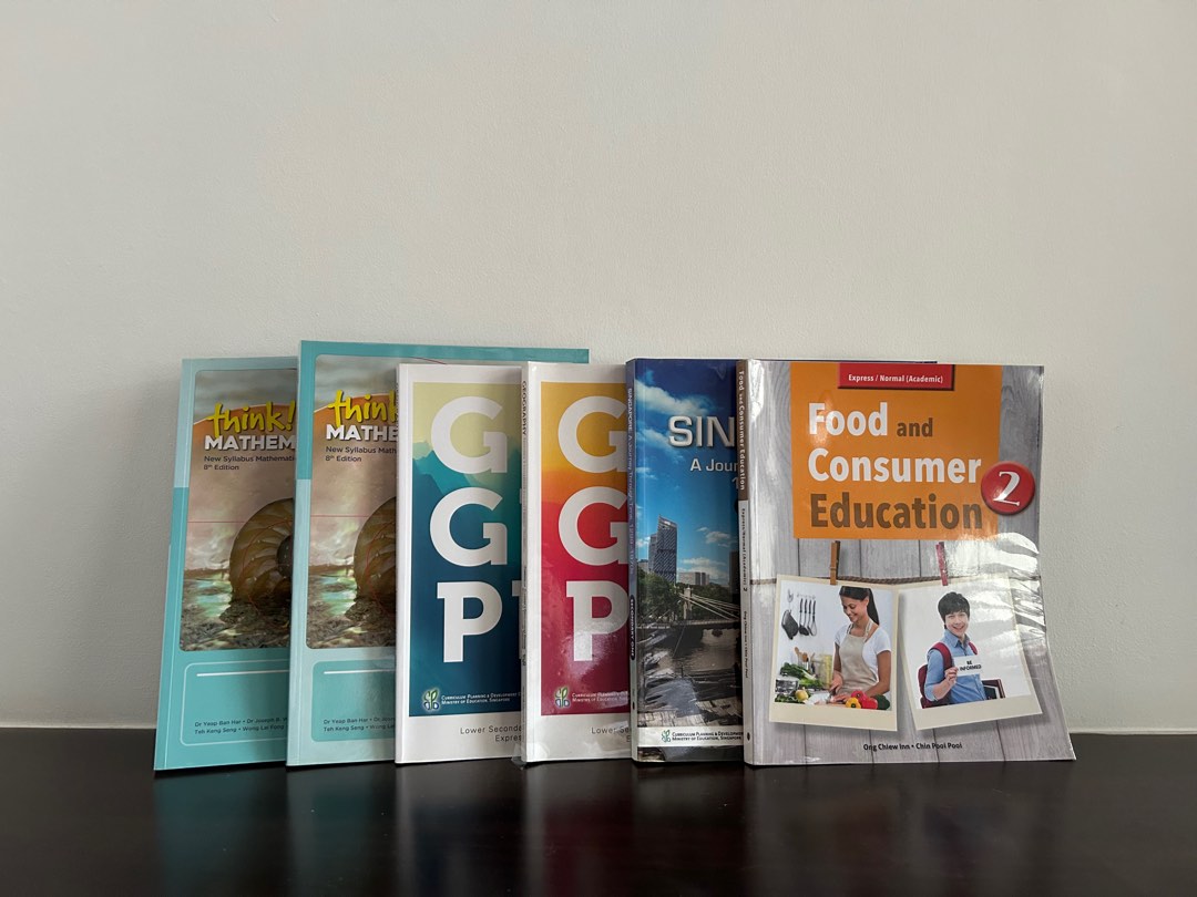 Lower Sec textbooks (math, geography, history, food and consumer ...