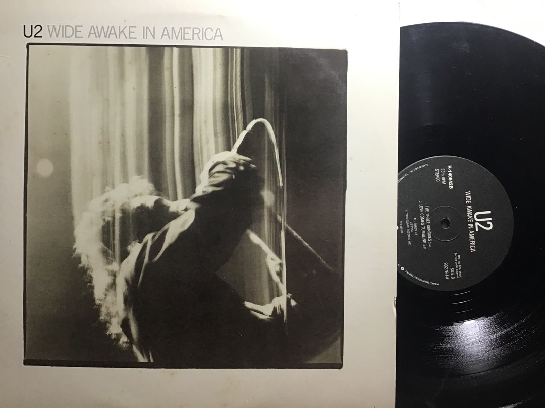 LP U2 - Wide Awake in America OOP USA VINYL RECORD Anubis Piring Hitam ...