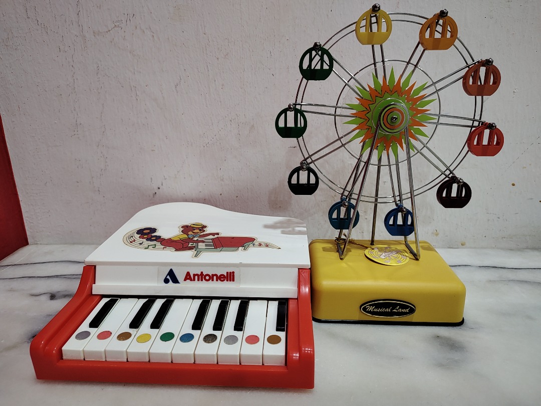 made in Italy Japan Antonelli Ishiguro Piano Ferris Wheel music box ...