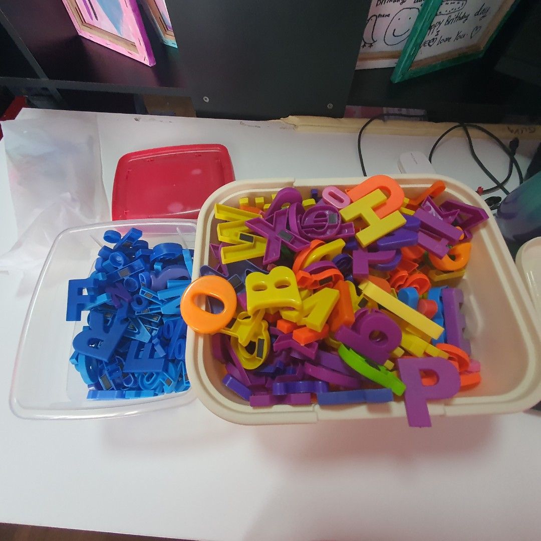 Magnetic Alphabets, Numbers & Formula Signs (more than 500 pcs ...