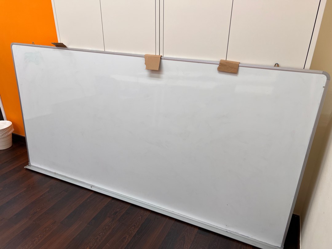 Magnetic Whiteboard (2.4m by 1.2m), Furniture & Home Living, Furniture ...