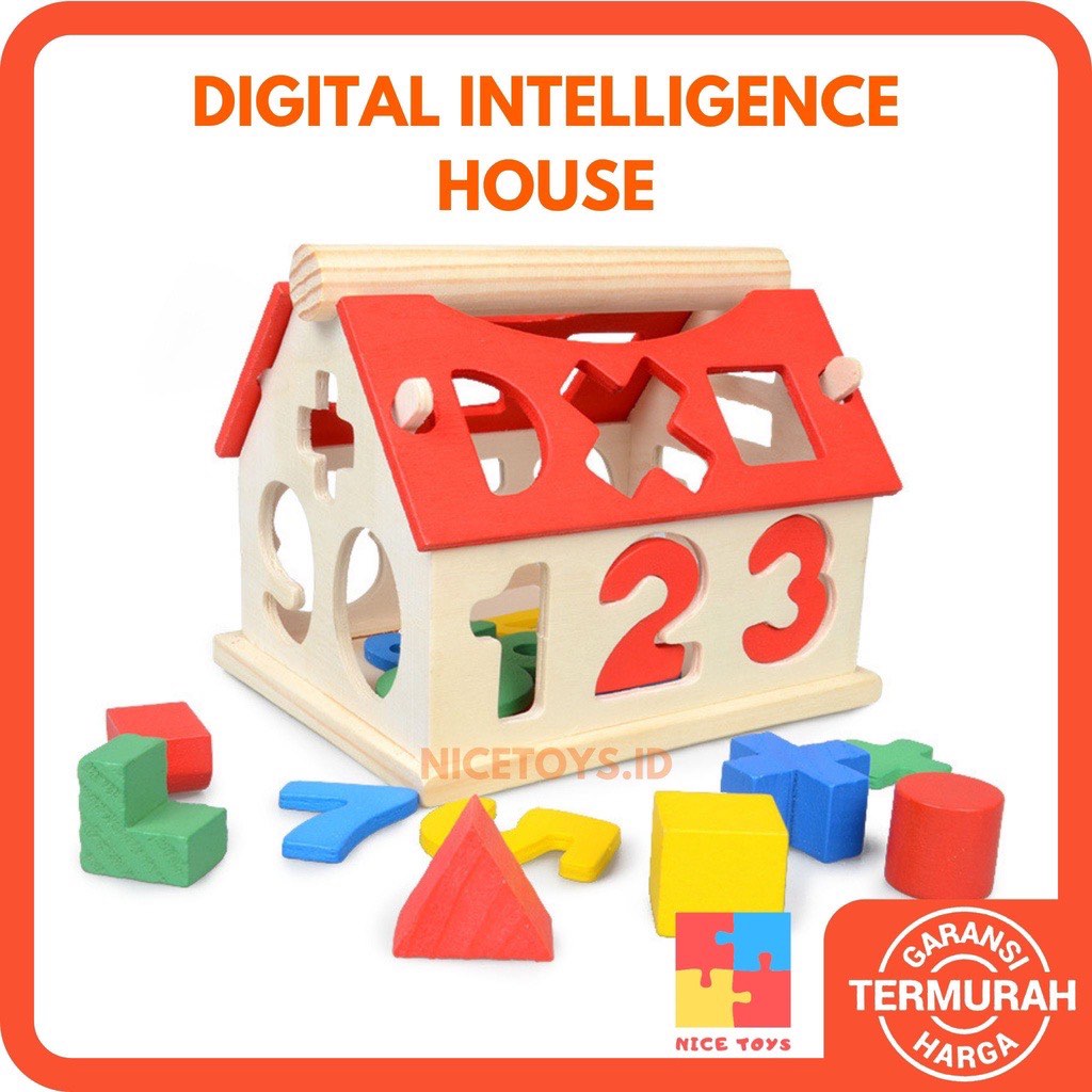 Mainan Balok Susun Kayu Mainan Edukasi Anak 1 2 3 4 5 6 tahun, Toys ...