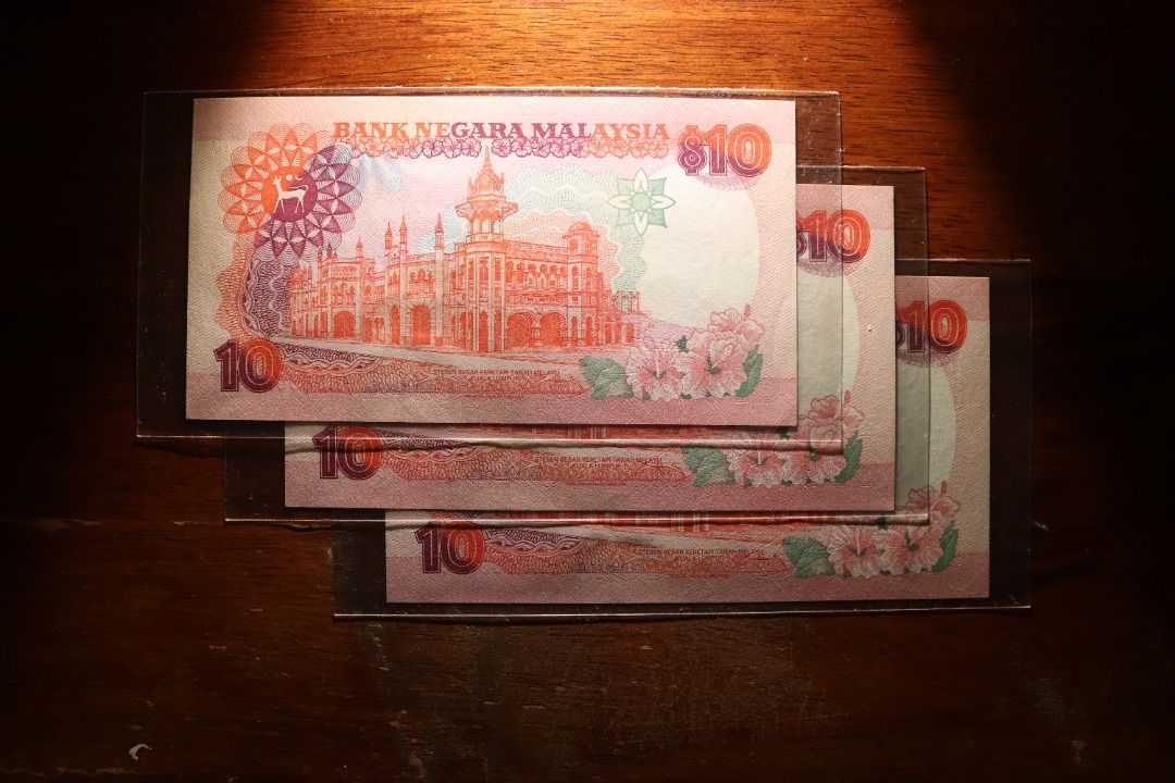 Malaysian UNC x3 Running RM10 Ahmad Don Year 1995 S7 7th Series ...