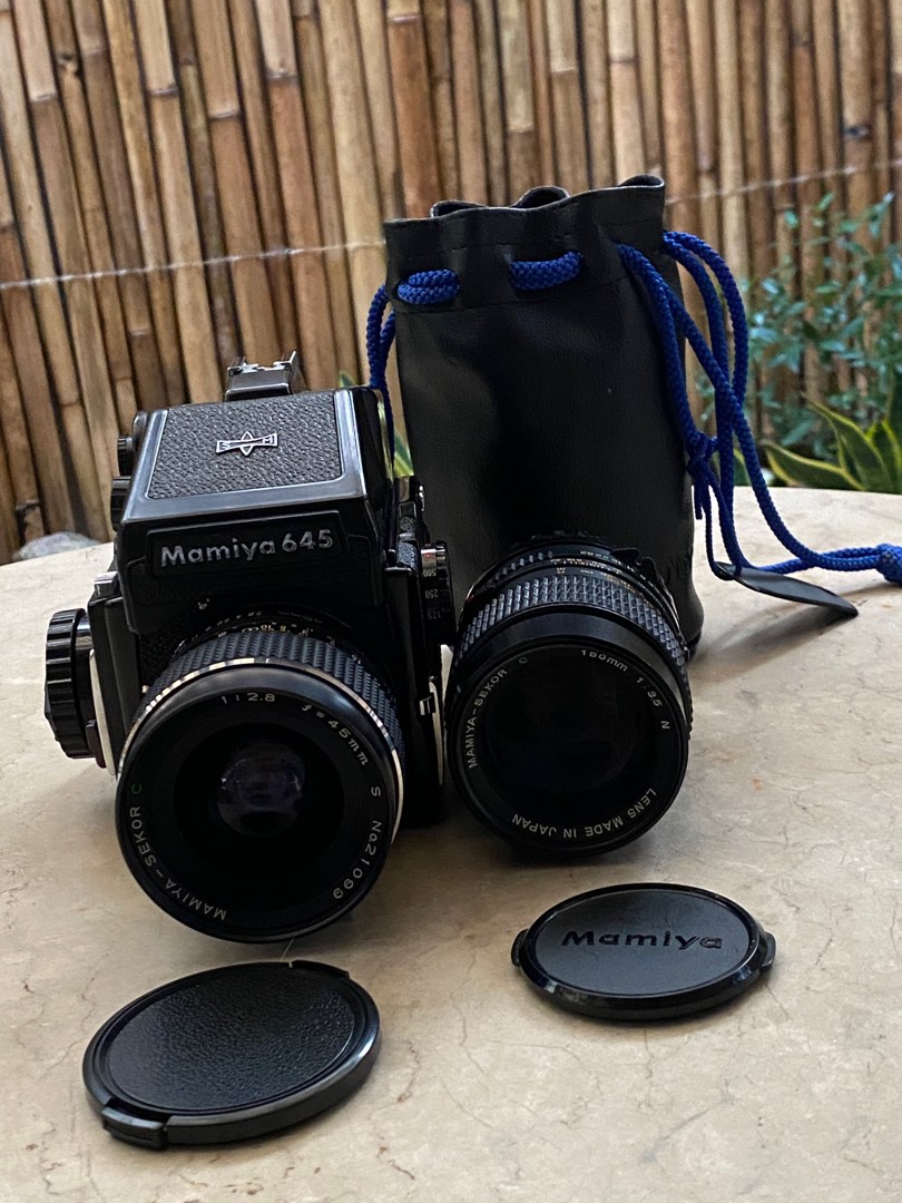 Mamiya 645 1000s Film Camera with 2 lenses, Photography, Cameras on ...