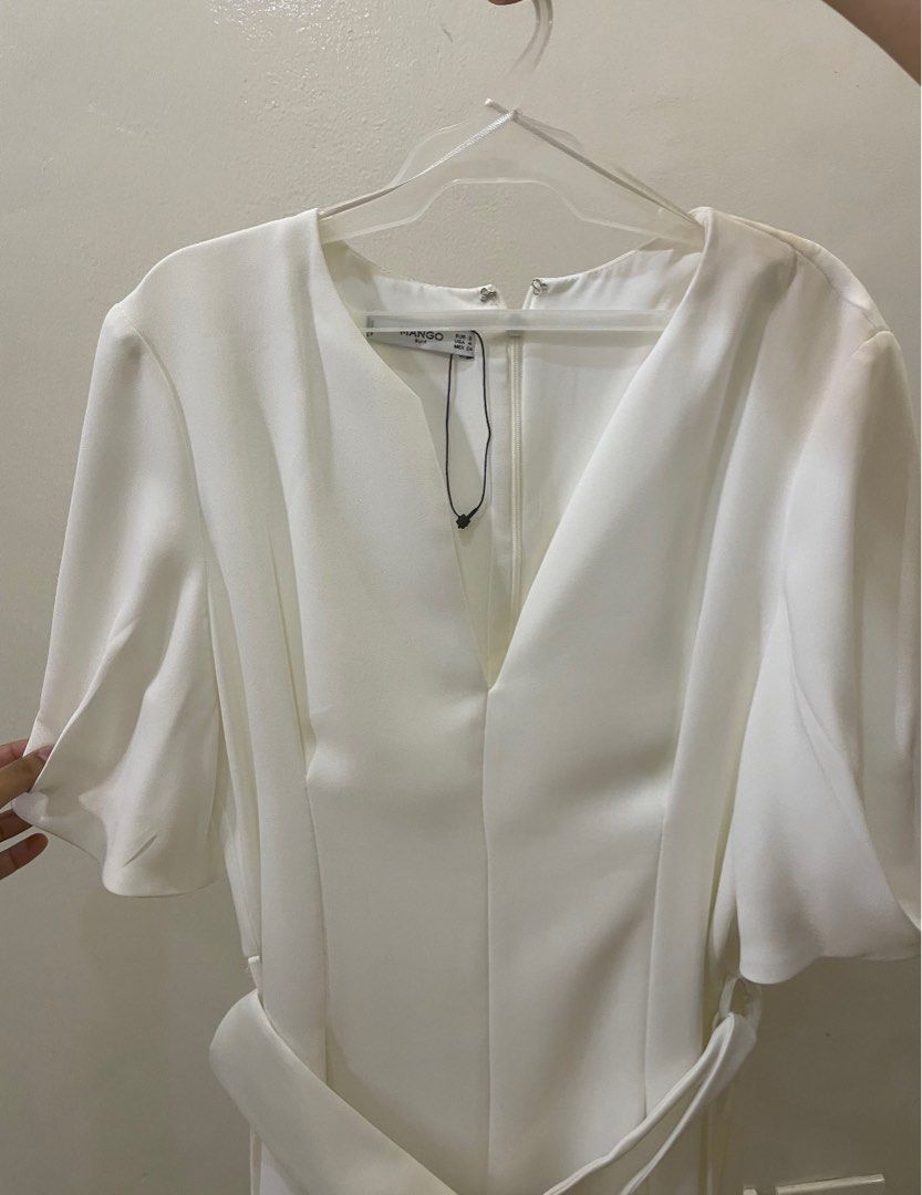 Mango White Formal Dress, Women's Fashion, Dresses & Sets, Dresses on ...