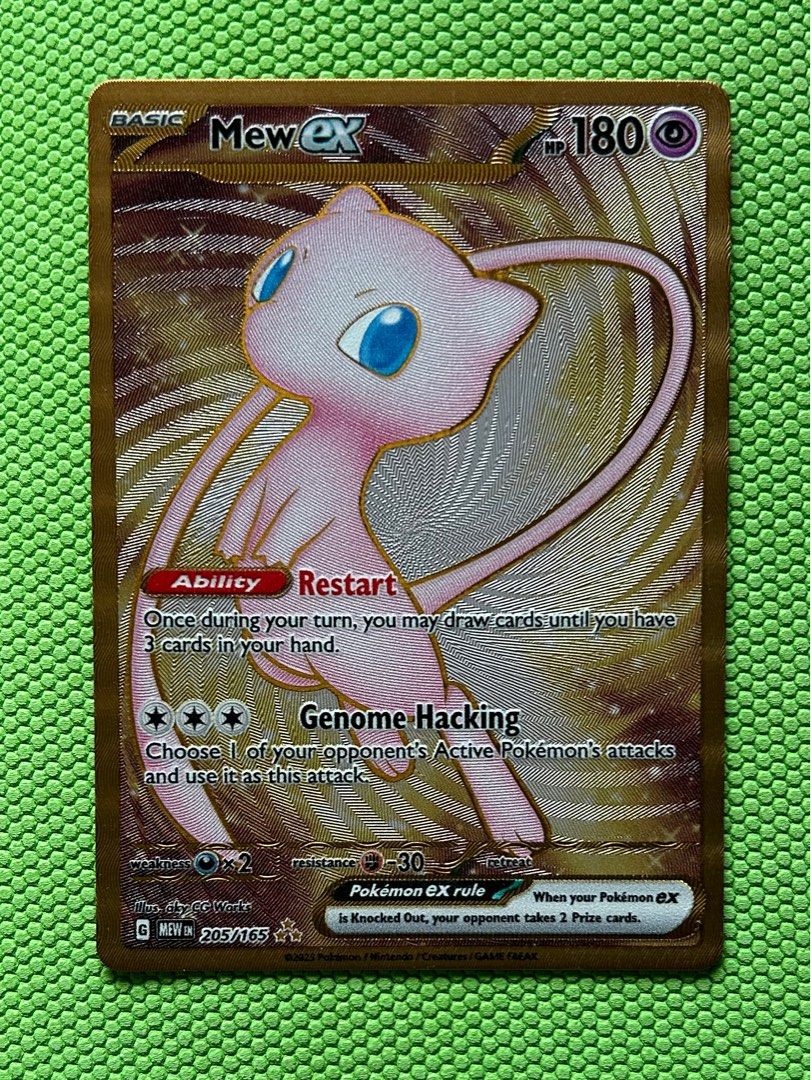 Metal Gold Mew Promo Card, Hobbies & Toys, Toys & Games on Carousell