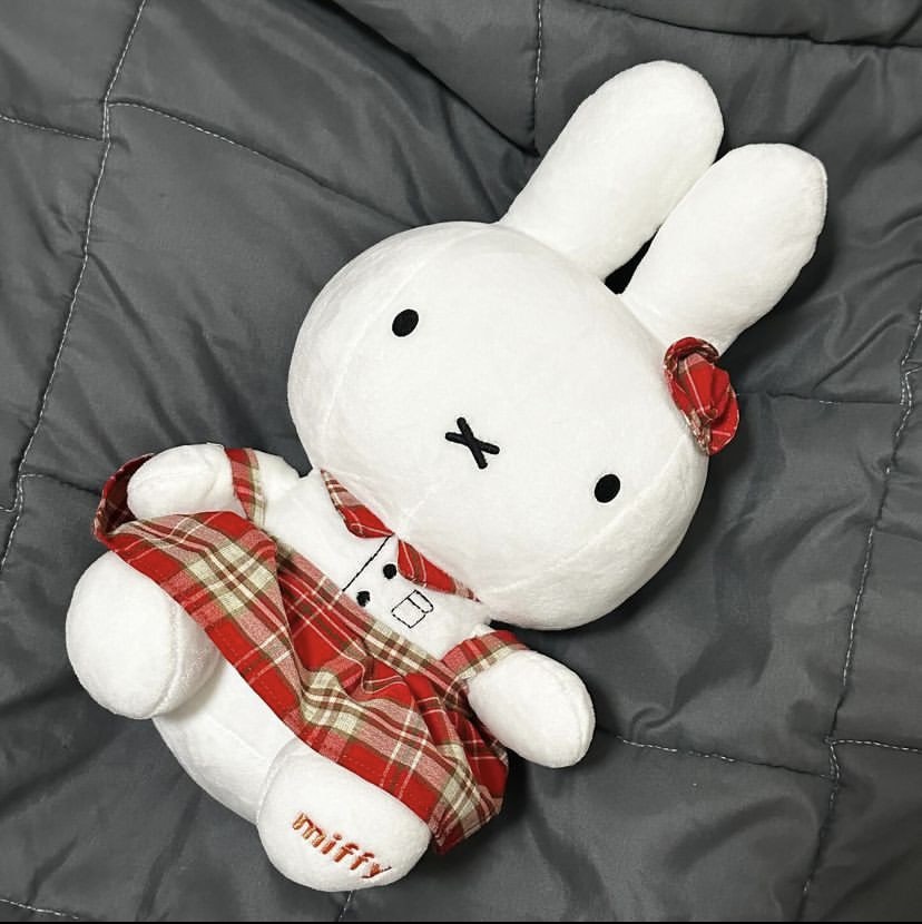 Miffy plushie red dress, Hobbies & Toys, Toys & Games on Carousell