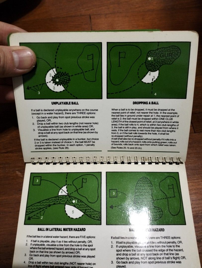 Mini Golf Rule Book (useful to put in bag), Sports Equipment, Sports ...