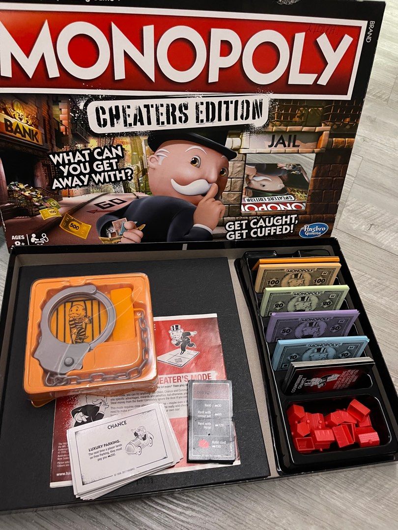 Monopoly Cheaters Edition -used only 3 times, Hobbies & Toys, Toys ...