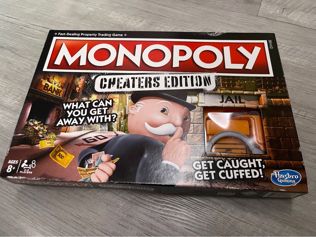 Monopoly Cheaters Edition -used only 3 times, Hobbies & Toys, Toys ...