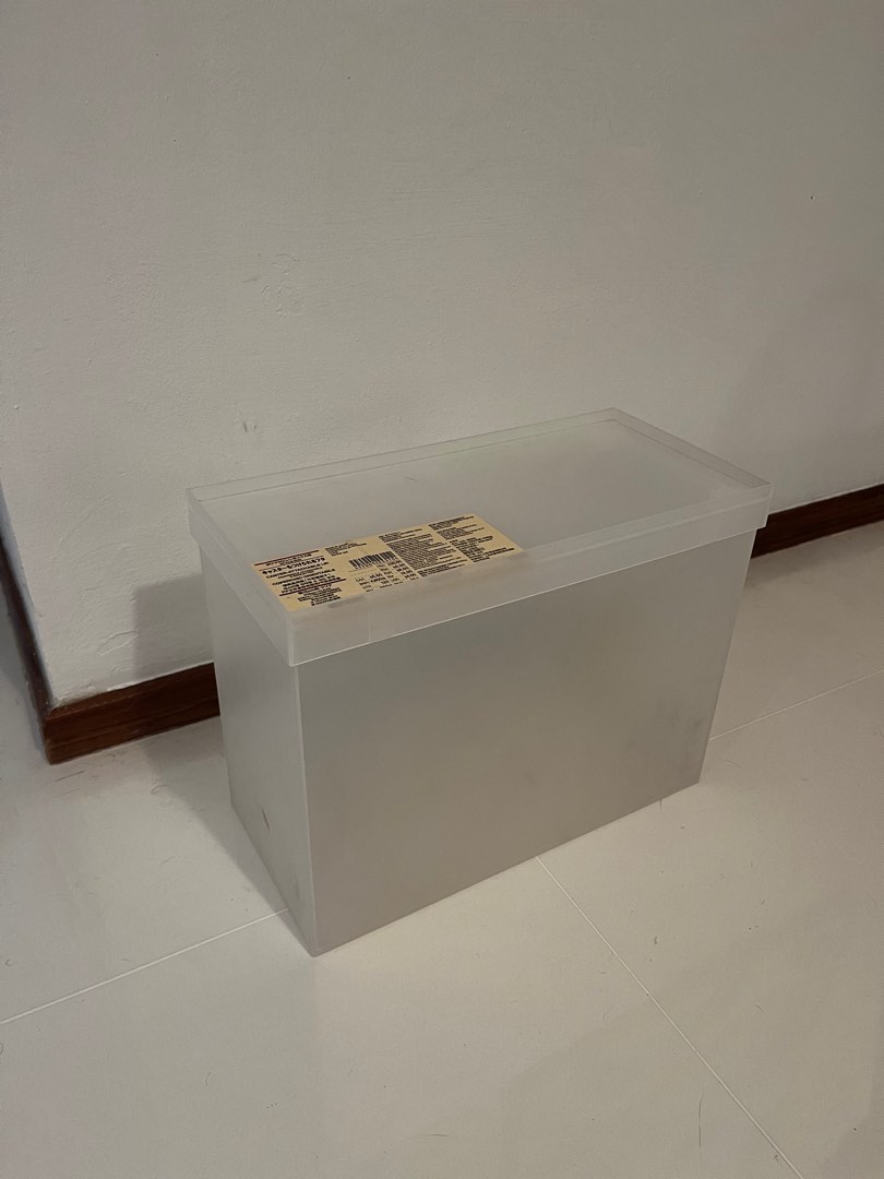 Muji file box w lid, Furniture & Home Living, Home Improvement ...