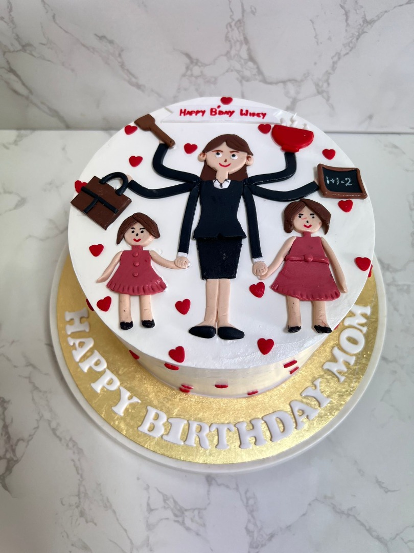 Multi tasking super mom theme cake, Food & Drinks, Homemade Bakes on ...