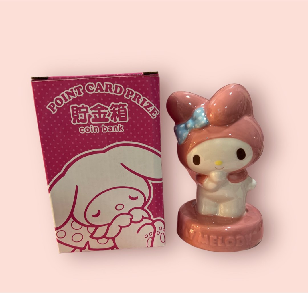 My melody sanrio coin bank(limited edition), Hobbies & Toys, Stationery ...