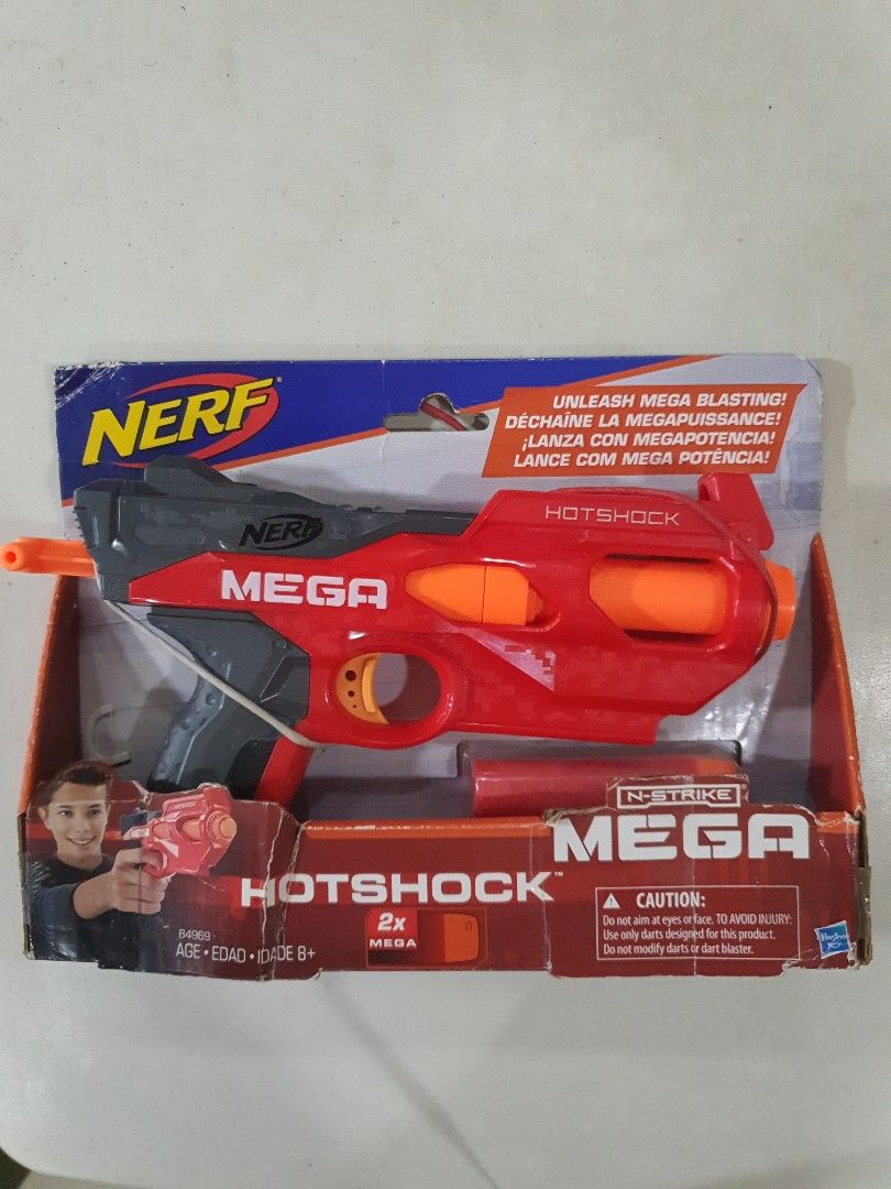 Nerf Gun Mega Hotshock, Hobbies & Toys, Toys & Games on Carousell