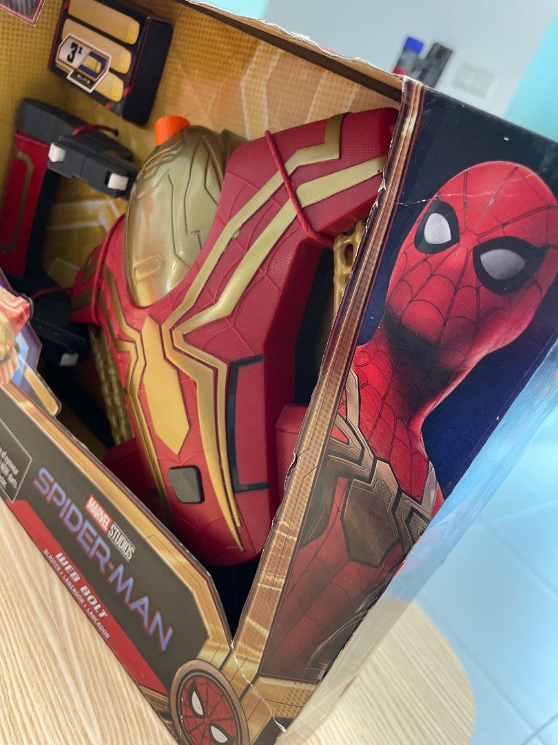 NERF spider-man web bolt blaster, Hobbies & Toys, Toys & Games on Carousell
