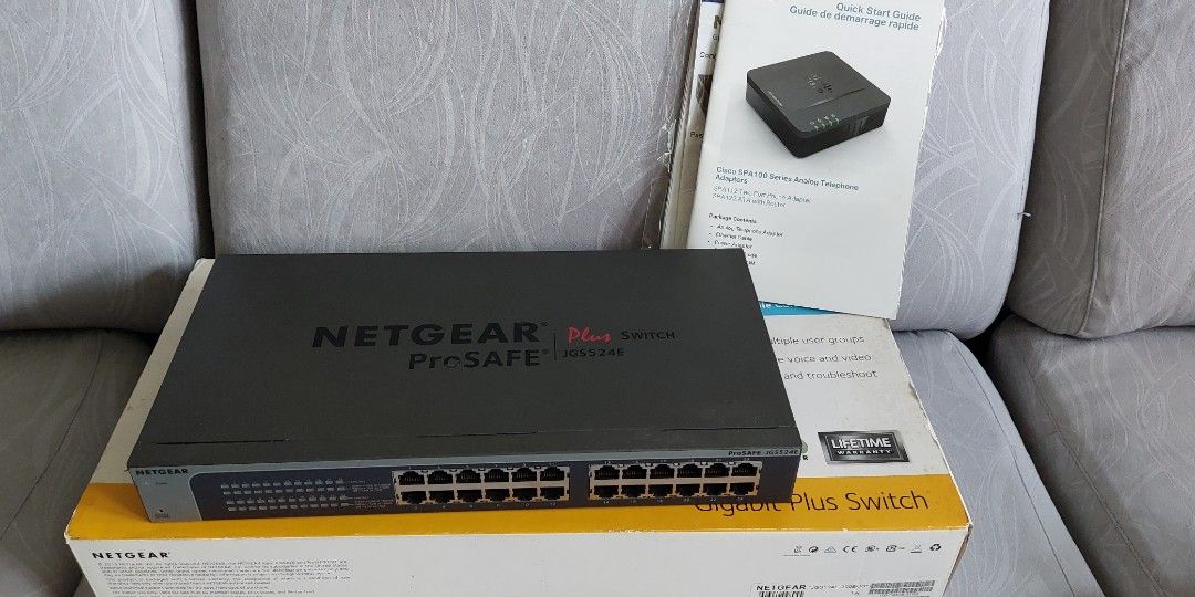 Network Switch NETGEAR ProSAFE 24 Port Gigabit Switch - JGS524E ...