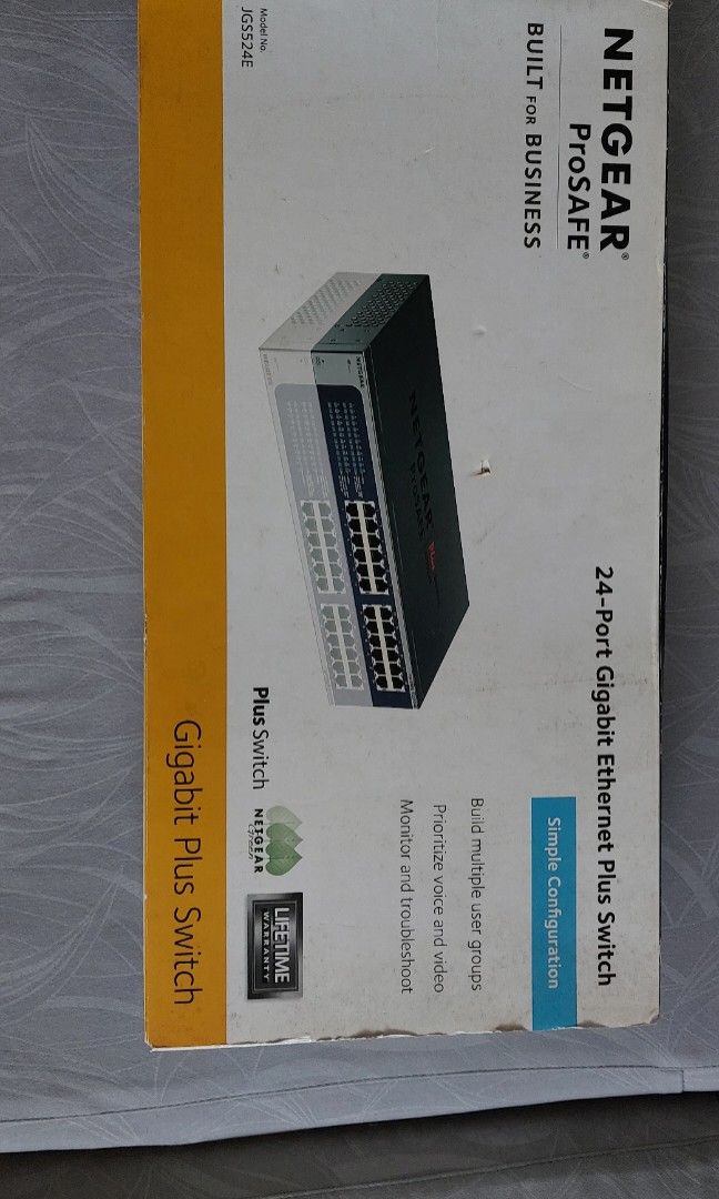 Network Switch NETGEAR ProSAFE 24 Port Gigabit Switch - JGS524E ...