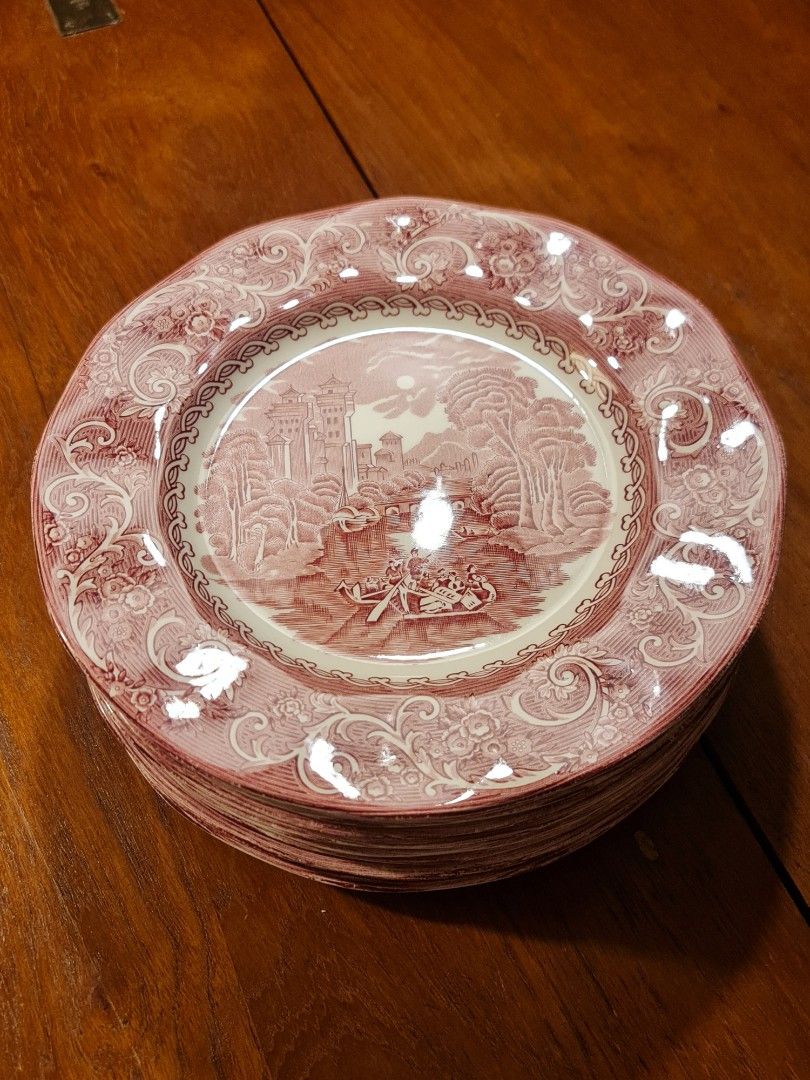 New Vintage 70s Staffordshire Dinner Plates Canterbury Ironstone