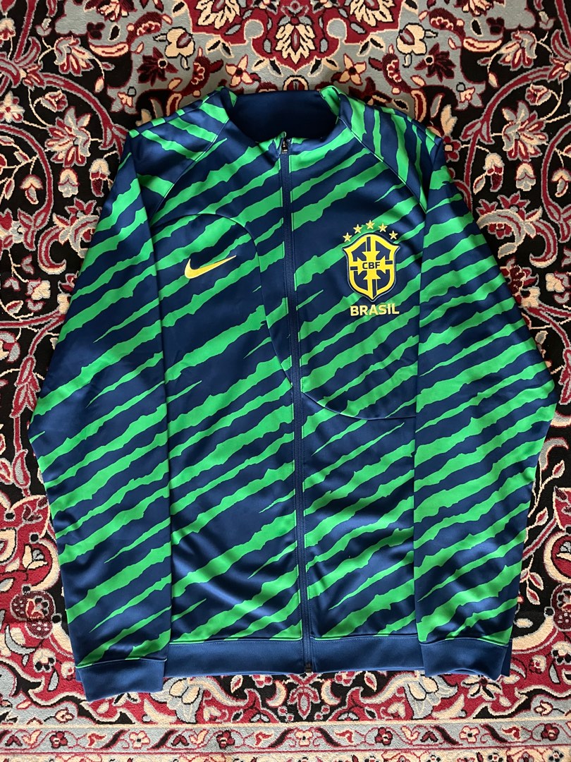 ORIGINAL NIKE BRAZIL NATIONAL TEAM ANTHEM KNIT JACKET FOOTBALL, Men's ...