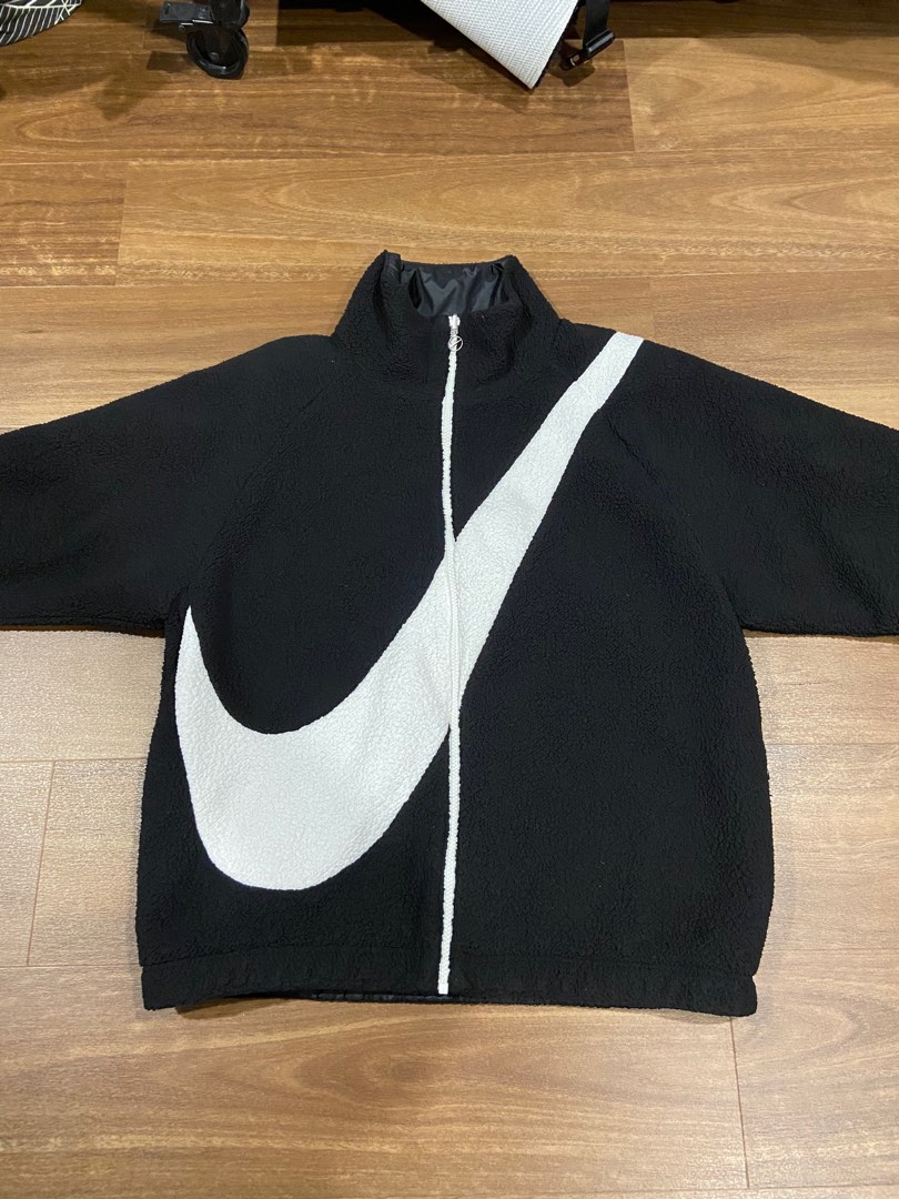 Nike Swoosh Fleece Reversible Jacket Windbreaker, Men's Fashion, Coats ...