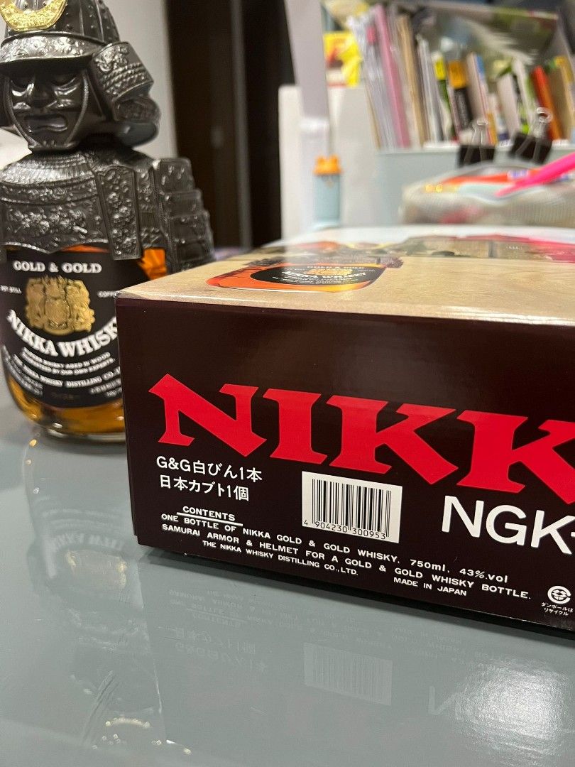Nikka Whisky Gold & Gold -- samurai collection, Food & Drinks, Alcoholic Beverages on Carousell