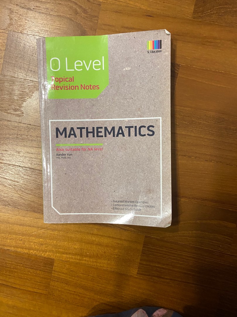 O Level Topical Revision Notes Mathematics, Hobbies & Toys, Books ...