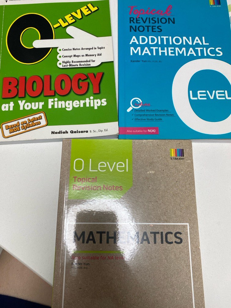 O-level (bio, a-math, math), Hobbies & Toys, Books & Magazines ...