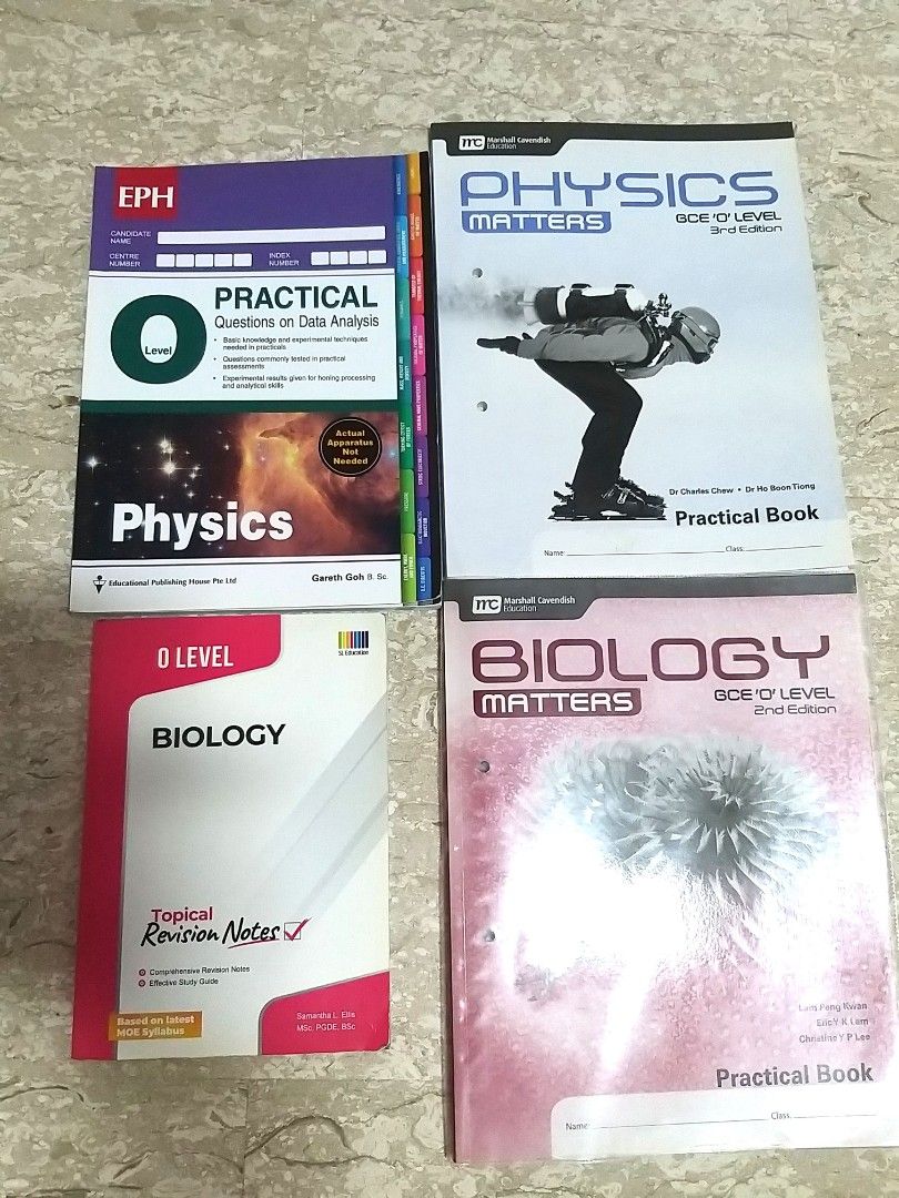 O-Level Pure Physics / Biology Practical Books, Hobbies & Toys, Books ...