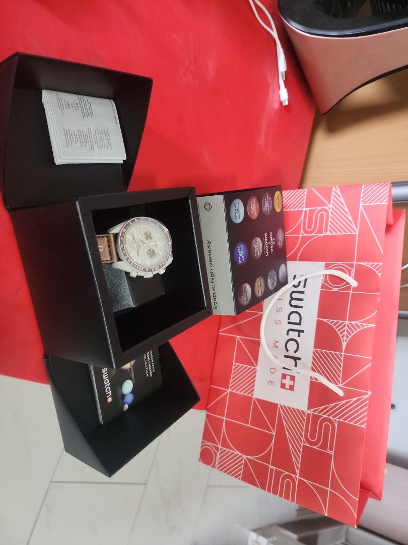 Omega Swatch Misson to Saturn, Luxury, Watches on Carousell