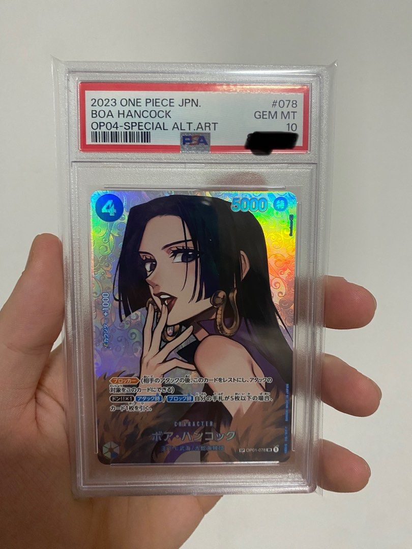 One Piece TCG OP-04 PSA 10 Boa Hancock SP (Special), Hobbies & Toys, Memorabilia & Collectibles ...