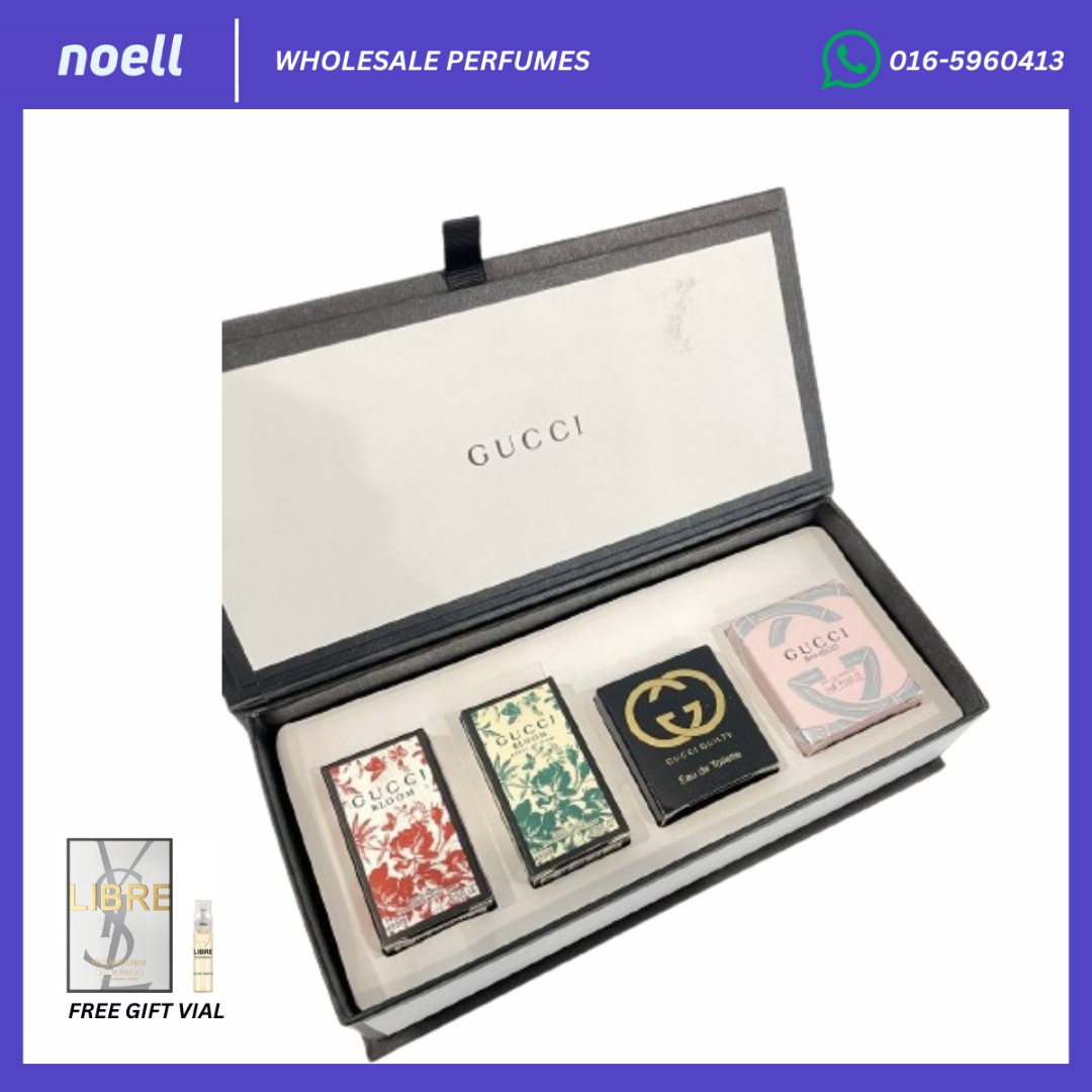 [ORIGINAL] AUTHENTIC READY STOCK GUCCI 4IN1 (4X5ML) SET (WHITE BOX ...