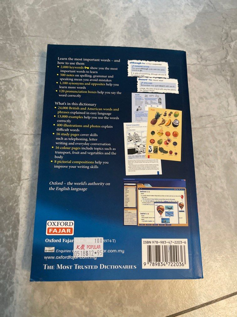 Oxford essential dictionary, Hobbies & Toys, Books & Magazines ...