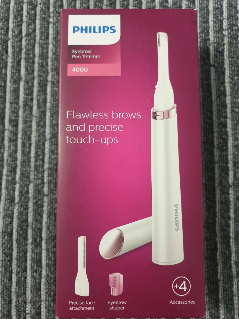 PHILIPS Eyebrow Pen Trimmer 4000 HP6393, Beauty & Personal Care, Face ...