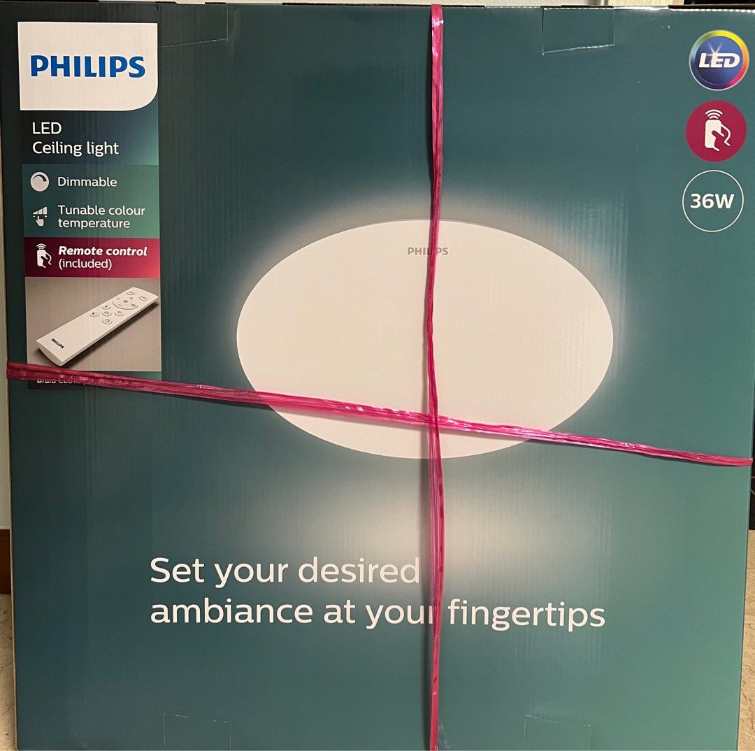 Philips LED ceiling light, Furniture & Home Living, Lighting & Fans ...
