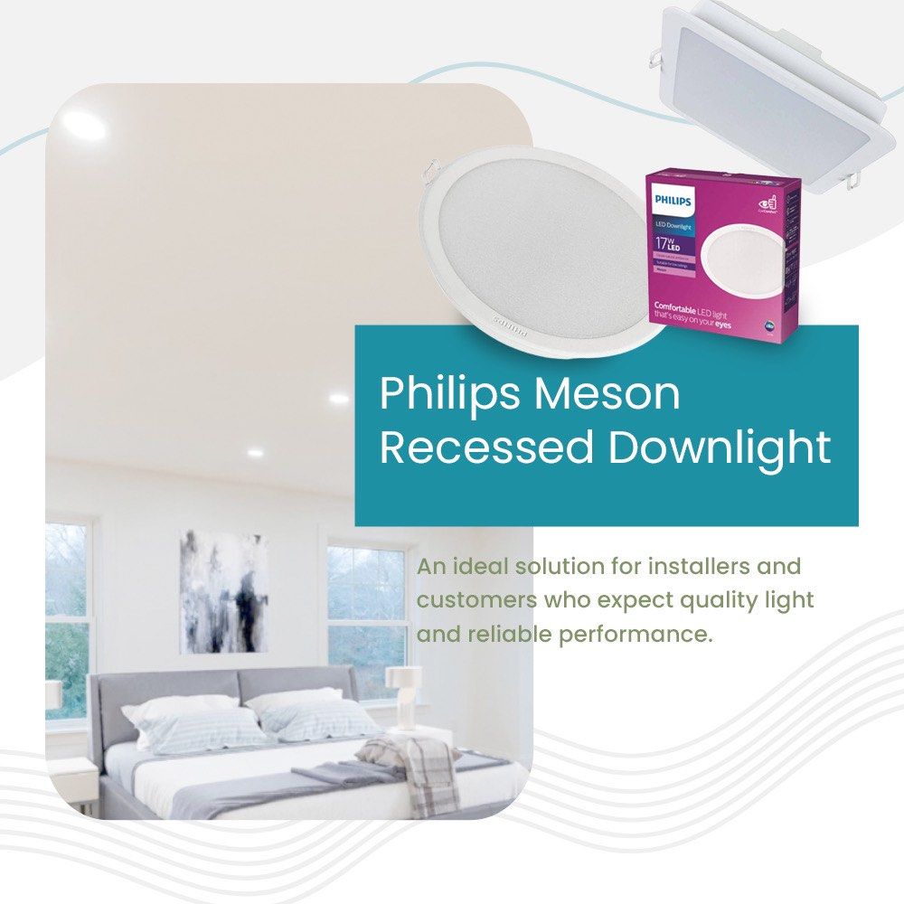 Philips Meson LED Downlight 6” 17W Daylight 6500k, Furniture & Home ...