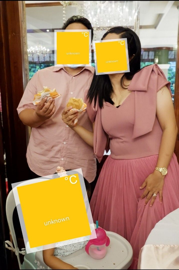 Pink dress /pang abay /wedding guest, Women's Fashion, Dresses & Sets ...