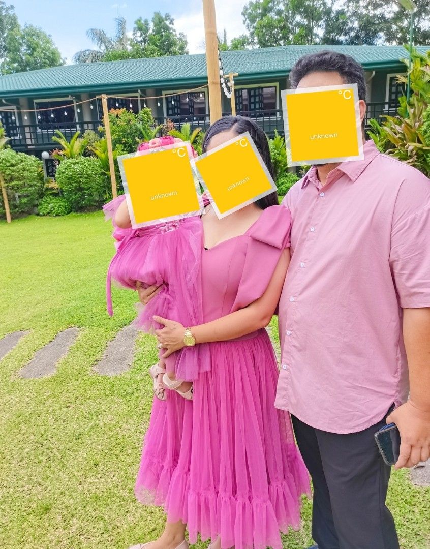 Pink dress /pang abay /wedding guest, Women's Fashion, Dresses & Sets ...