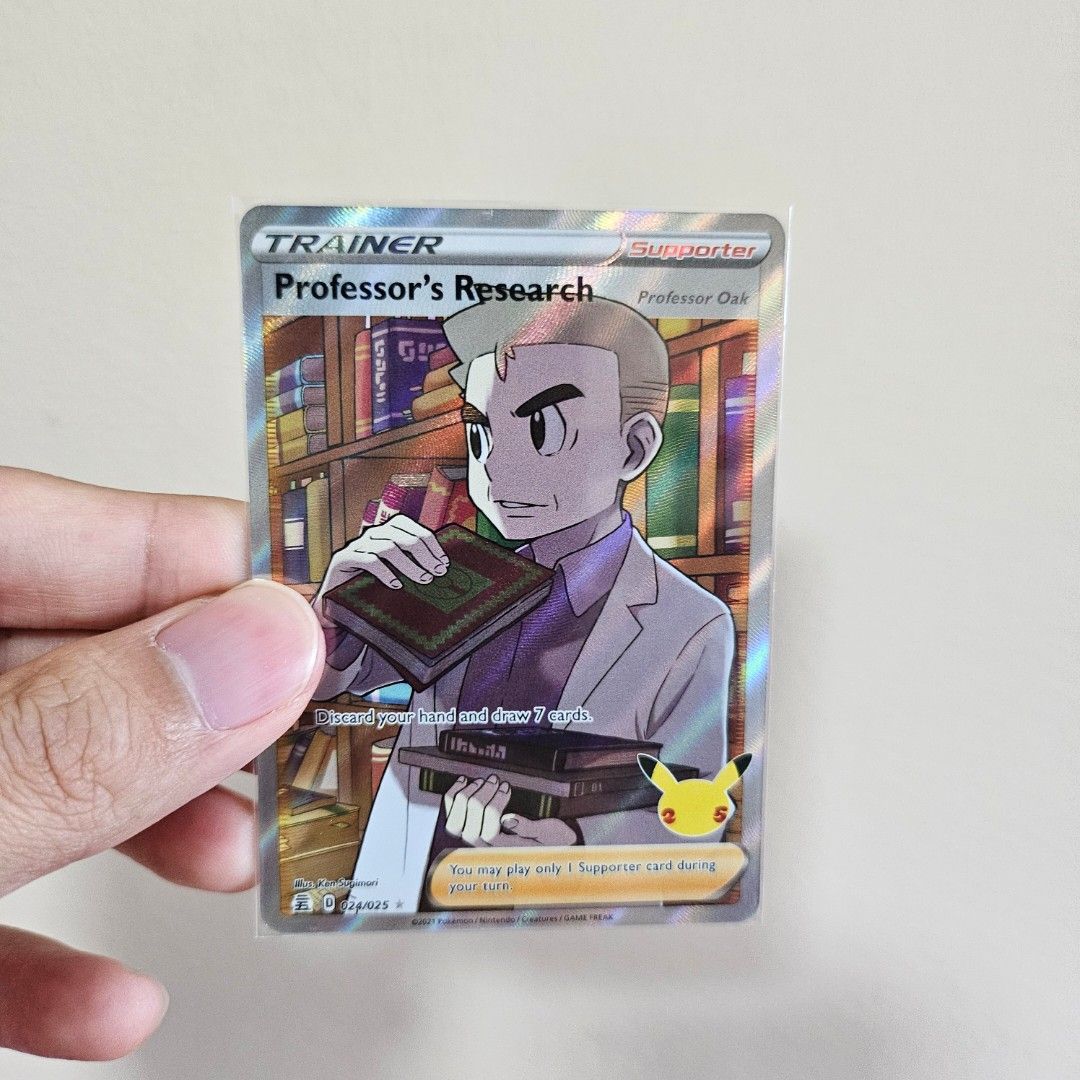 Pokemon card |Professor Research | Professor Oak 25th Celebration ...