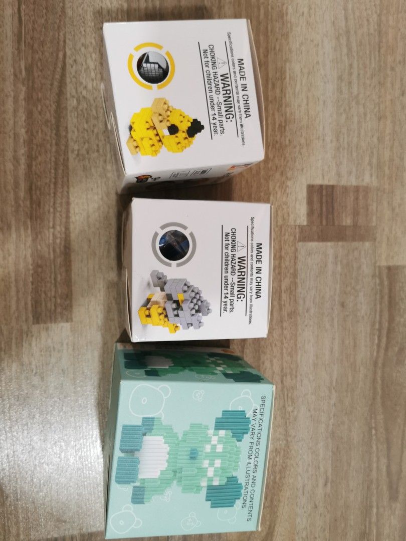 Pokemon nano block and bear connection block, Hobbies & Toys, Toys ...