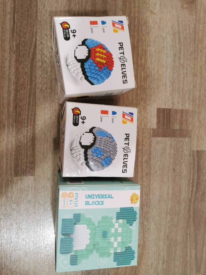 Pokemon nano block and bear connection block, Hobbies & Toys, Toys ...