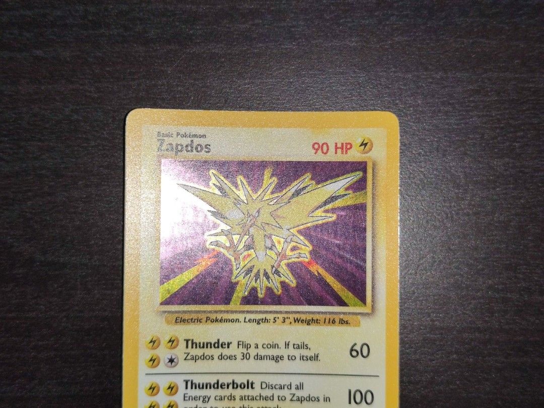Pokemon Zapdos Base Set 16/102 Holo Rare, Hobbies & Toys, Toys & Games ...