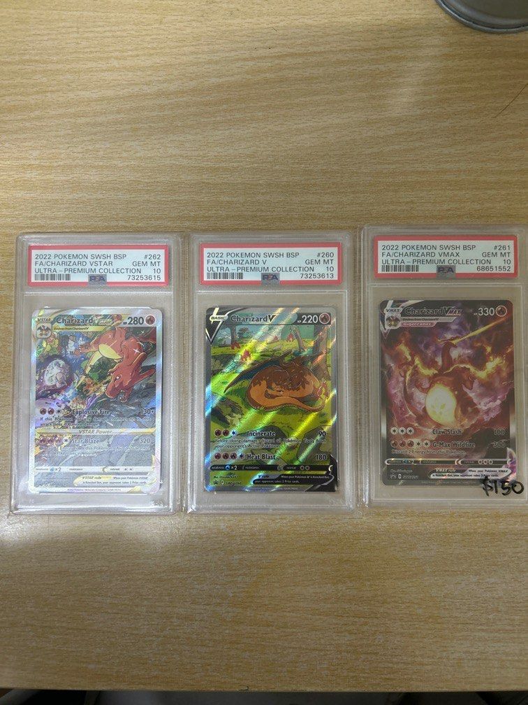 Pokémon Charizard UPC promo psa 10 collection. TCG., Hobbies & Toys ...