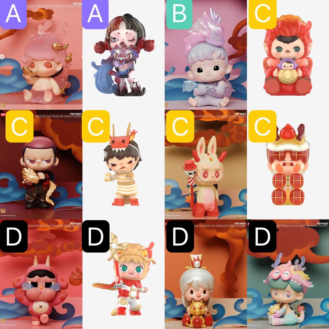 CHEAP PWP Loong Presents The Treasure - 12 Designs (DIMOO SKULLPANDA ...