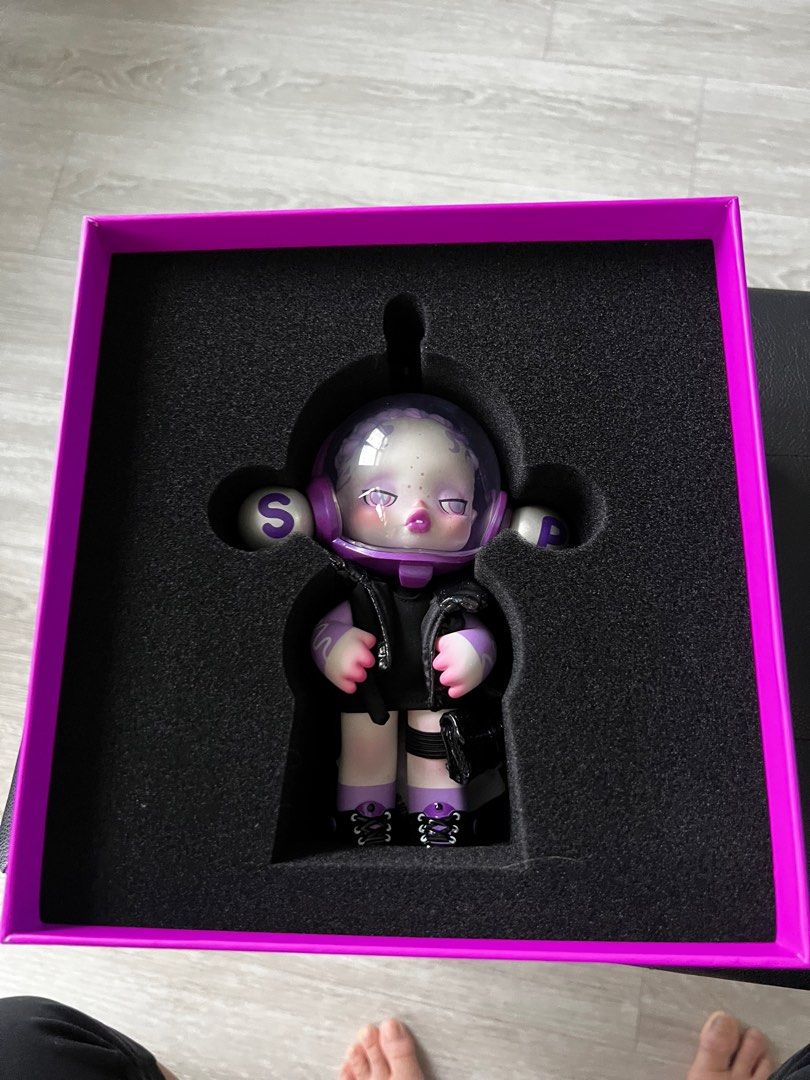 POPMART SKULLPANDA OOTD Purple Designer PVC Action Figure Art Toy H19cm ...