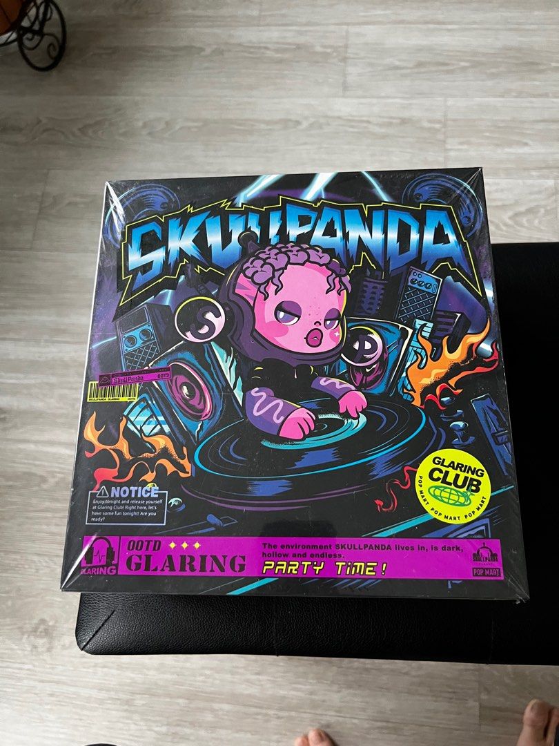 POPMART SKULLPANDA OOTD Purple Designer PVC Action Figure Art Toy H19cm ...