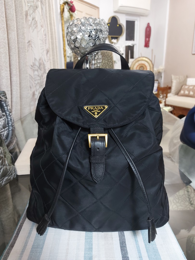 Prada backpack, Luxury, Bags & Wallets on Carousell
