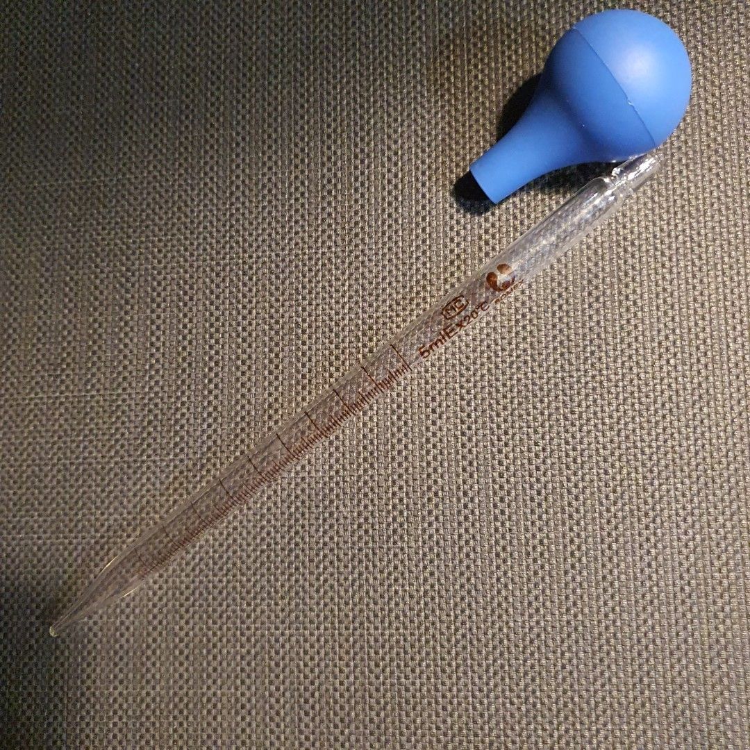 Precision 5ml glass pipette / dropper, Food & Drinks, Beverages on ...
