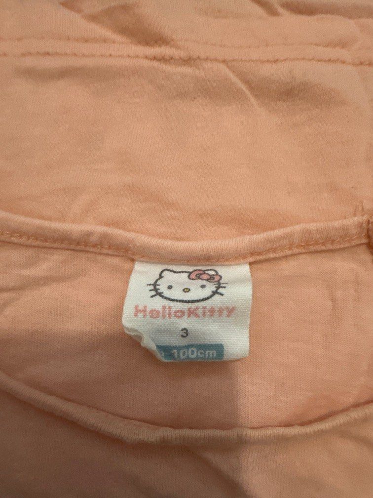 Preloved Fox Hello Kitty Girl Top, Babies & Kids, Babies & Kids Fashion ...