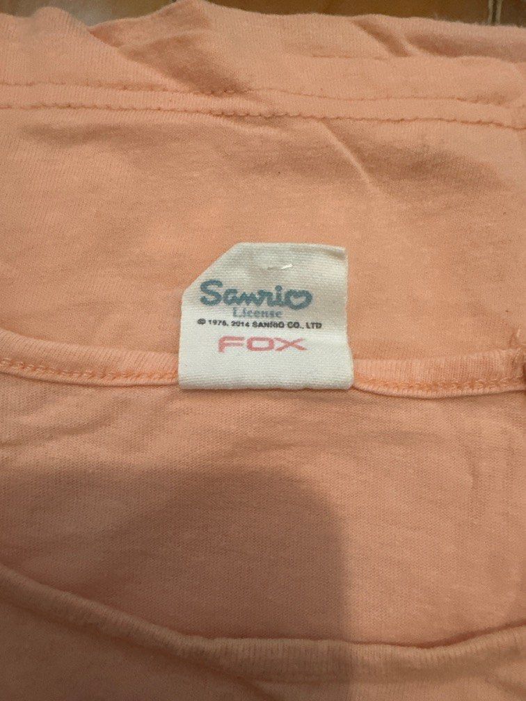 Preloved Fox Hello Kitty Girl Top, Babies & Kids, Babies & Kids Fashion ...