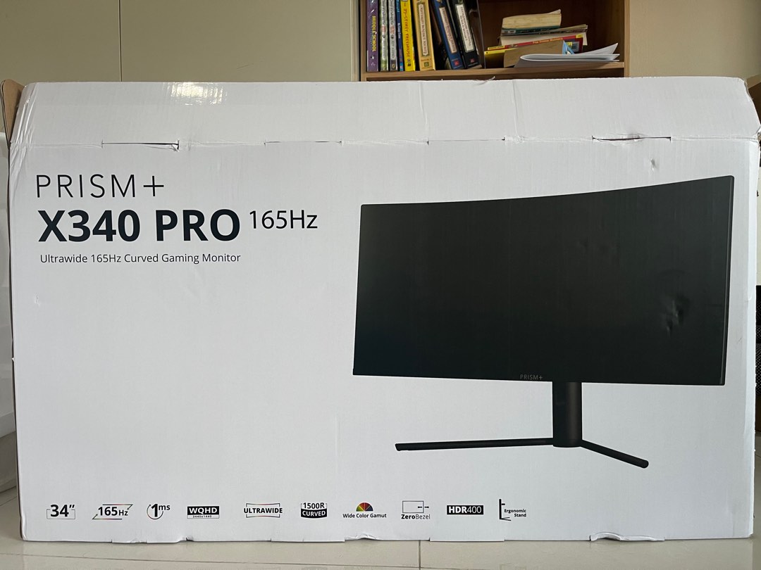 Prism+ X340 Pro 165Hz Standing Arm + Packaging Box, Computers & Tech ...